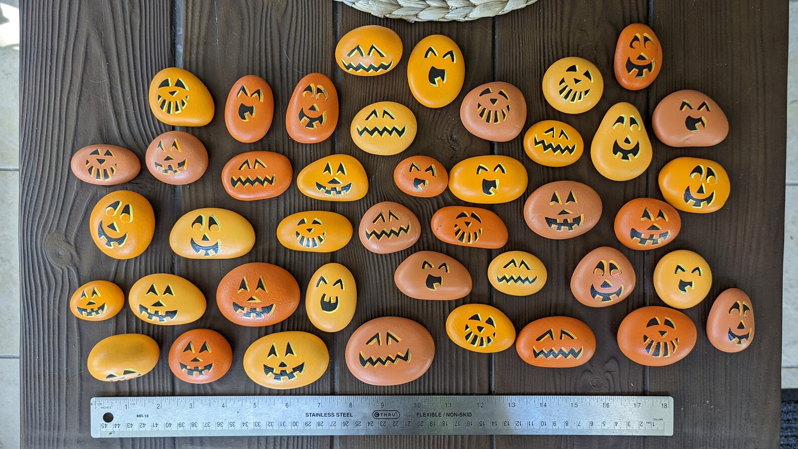 Halloween Painted Rocks - Etsy