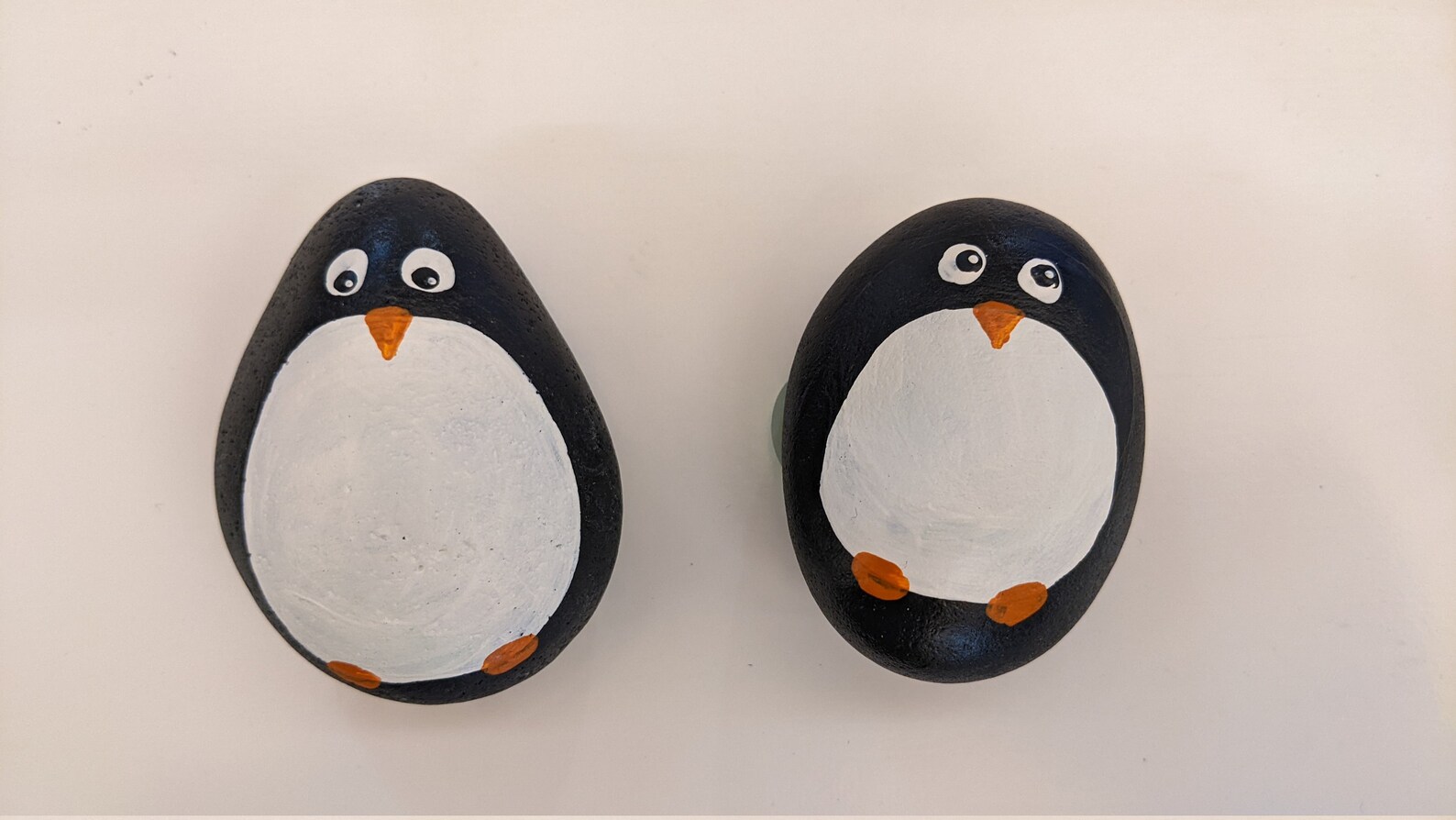 Penguin Painted Rocks - Etsy