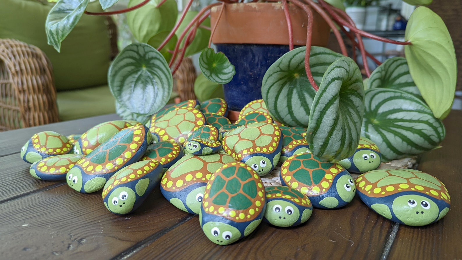 Turtle Painted Rocks - Etsy