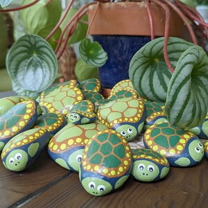 Turtle Painted Rocks - Etsy