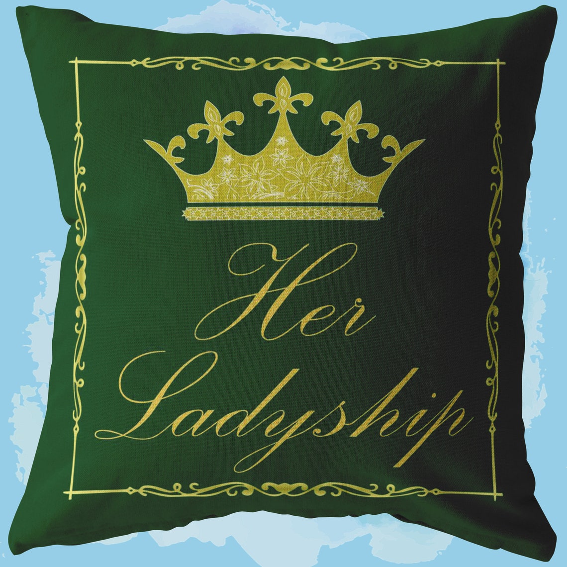 Her Ladyship Pillow, Royal Crown Throw Pillow, Novelty Gift for Her ...