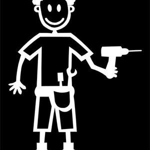 My Stick Figure Family Car Window Stickers Adult Male - Etsy