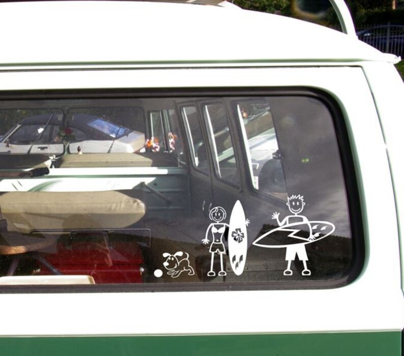 Adult Males My Stick Figure Family Car Window Stickers 13.5cm - Etsy