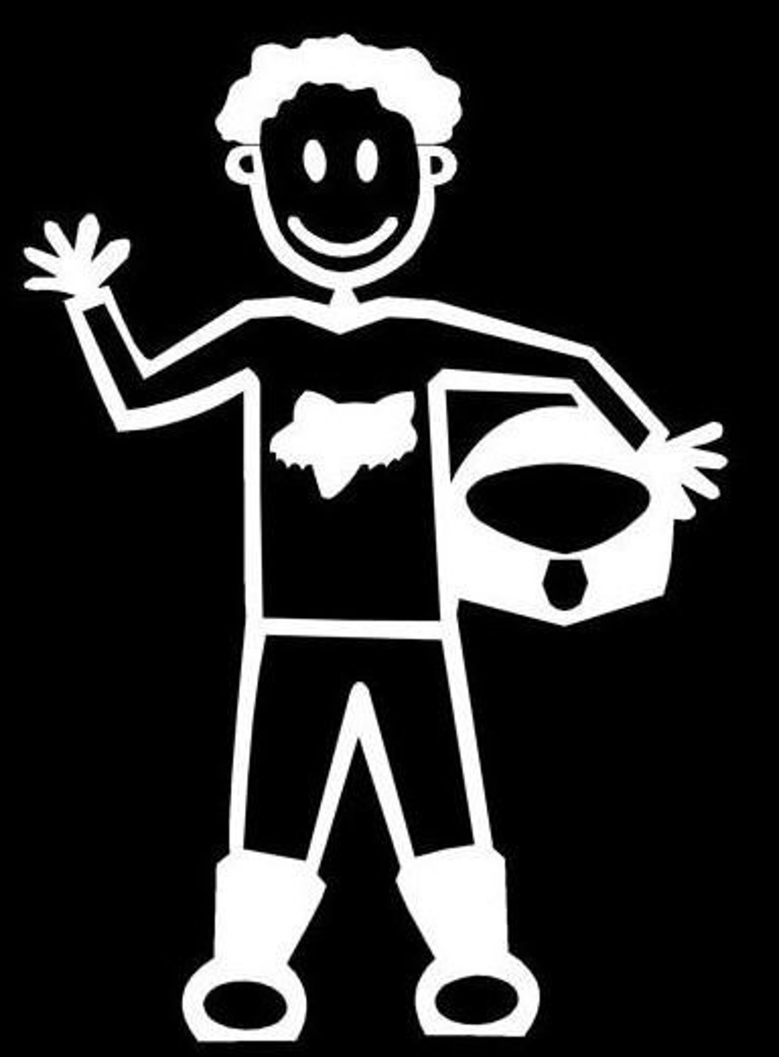 My Stick Figure Family Car Window Stickers Adult Male Racing | Etsy