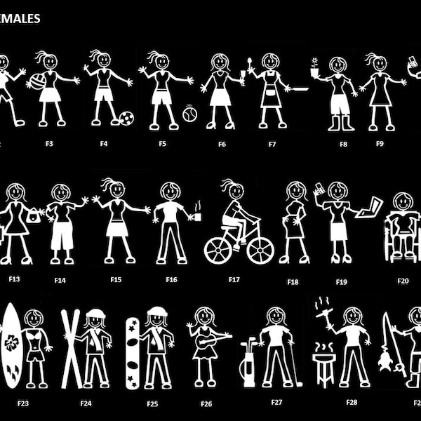 Family Car Stickers - Etsy