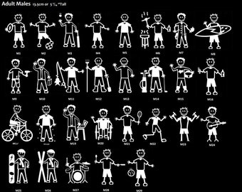 Stick Figure Family | Etsy
