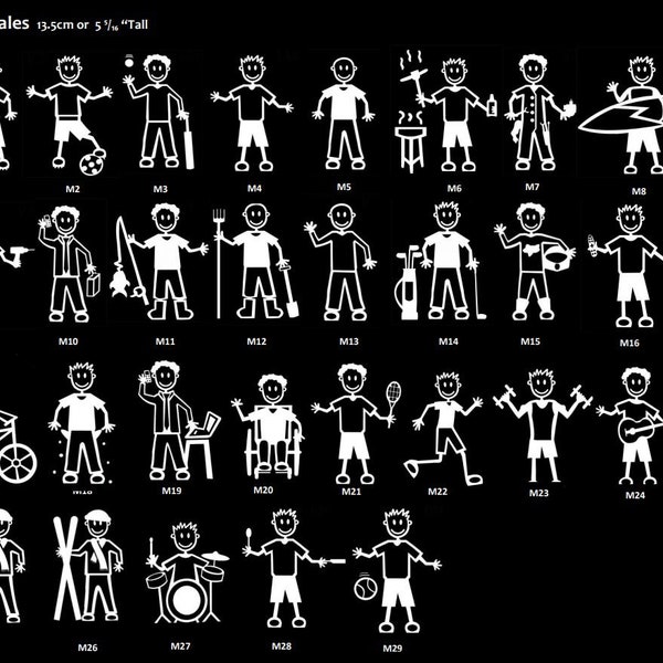 Car Family Stickers - Etsy