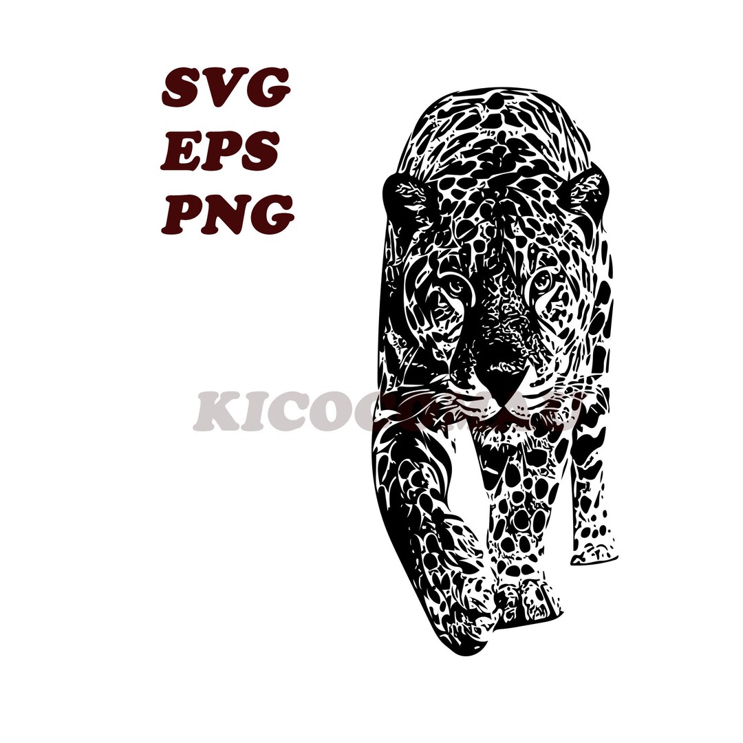 Leopard Vector, Leaopard Clip Art, Leopard Svg, Leopard Eps - Etsy