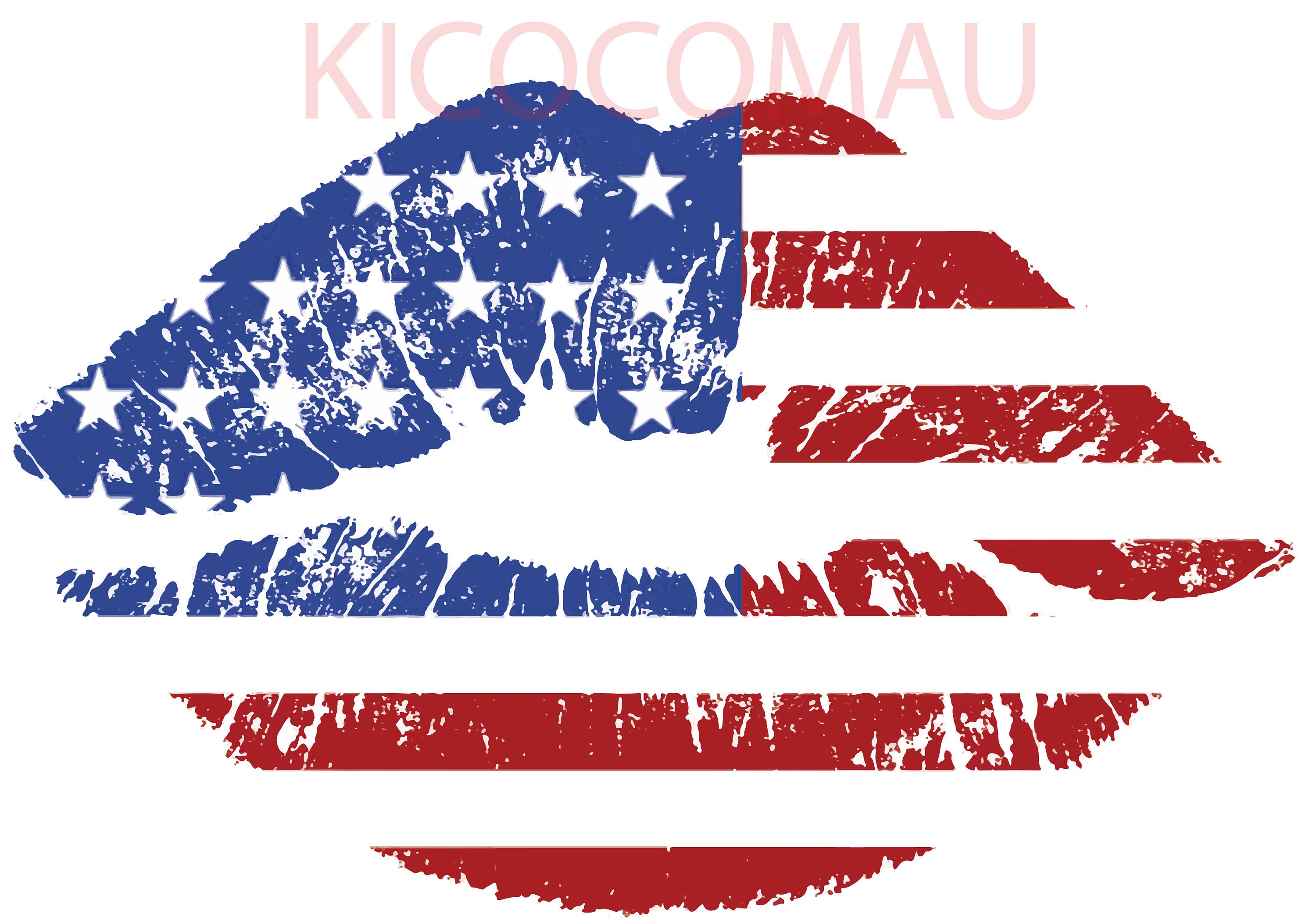 American Lips Vector - Etsy
