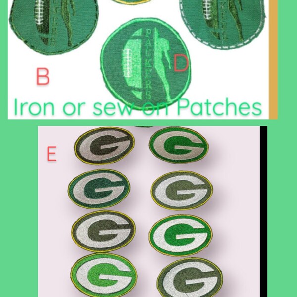 Green Bay Packers Iron Patches - Etsy