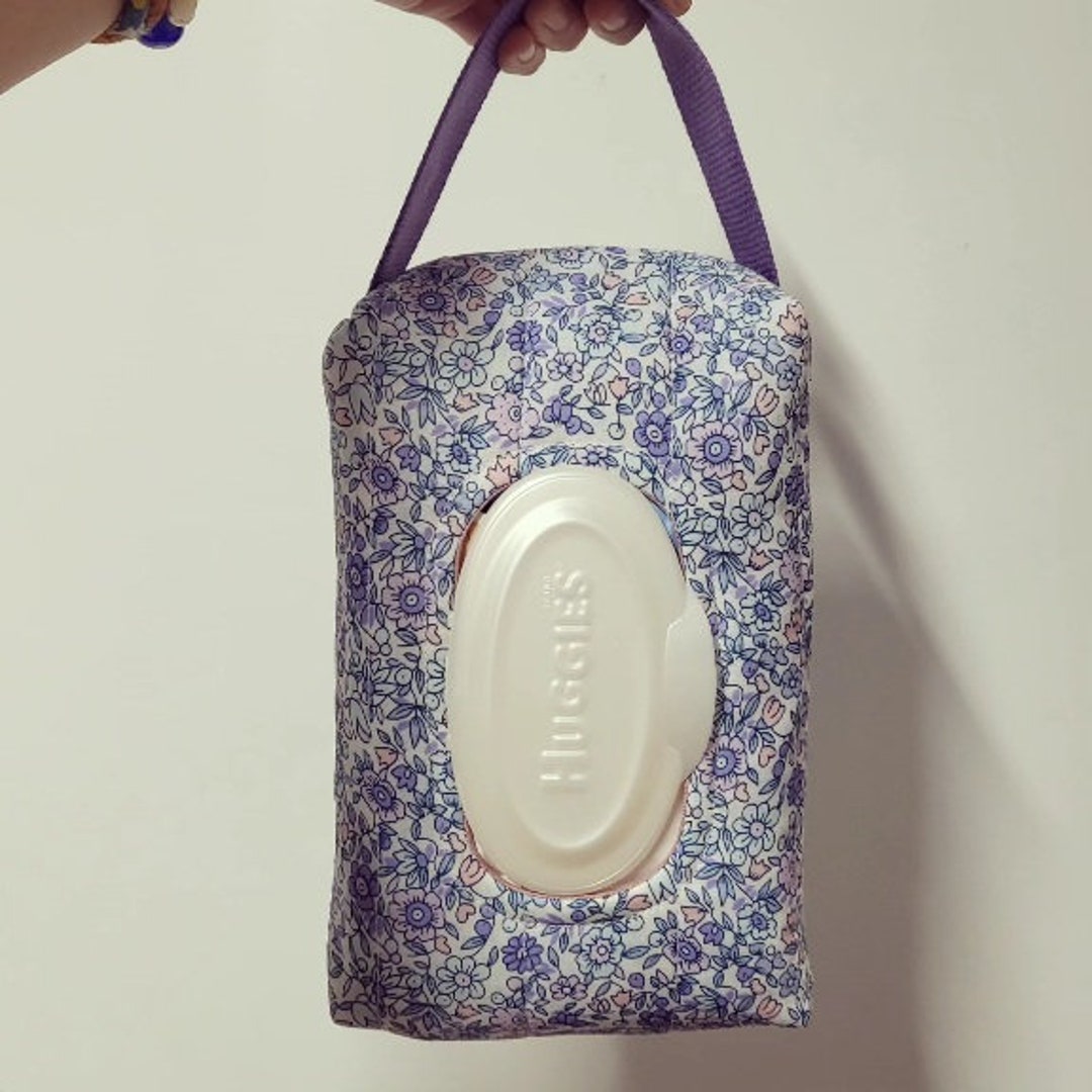 A Bag/ Pouch for Baby Wipes (purple Ditsy) - Etsy