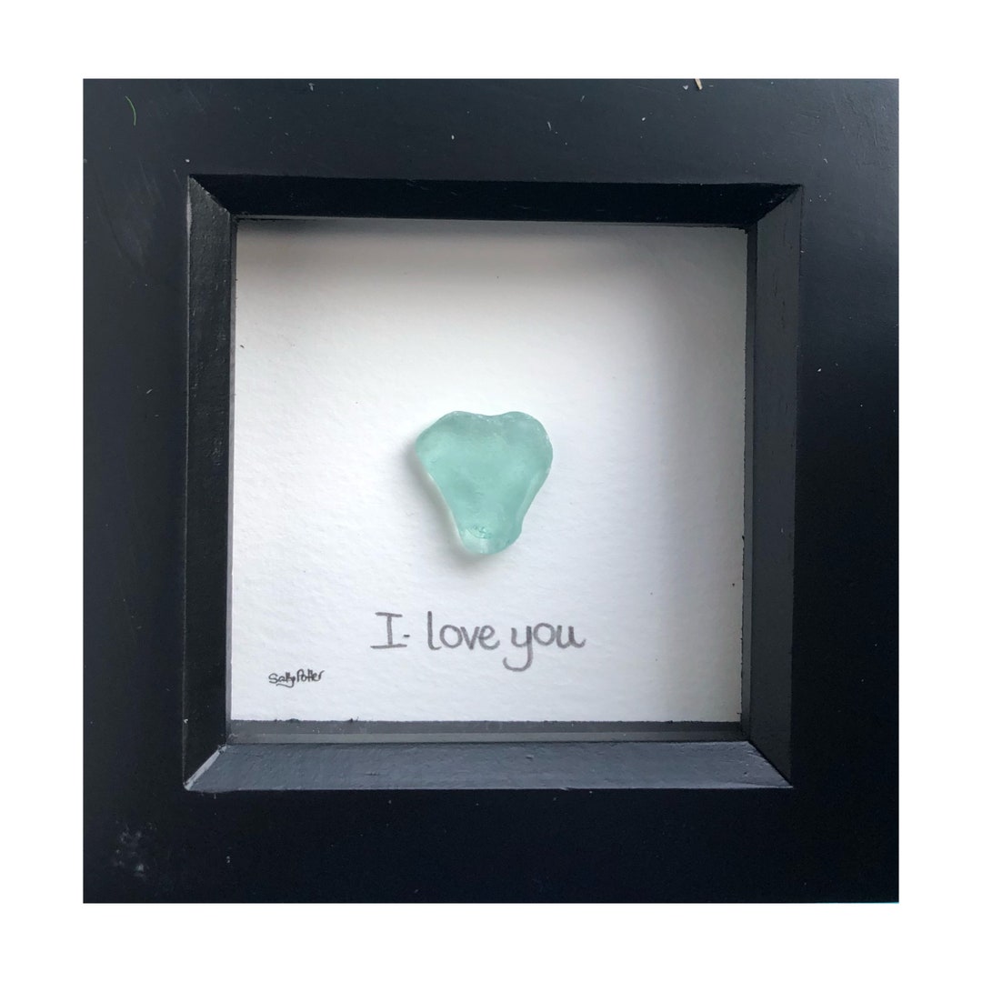 Sea Glass Heart, Pebble Heart, Shell Heart, Anniversary Heart, Beach ...