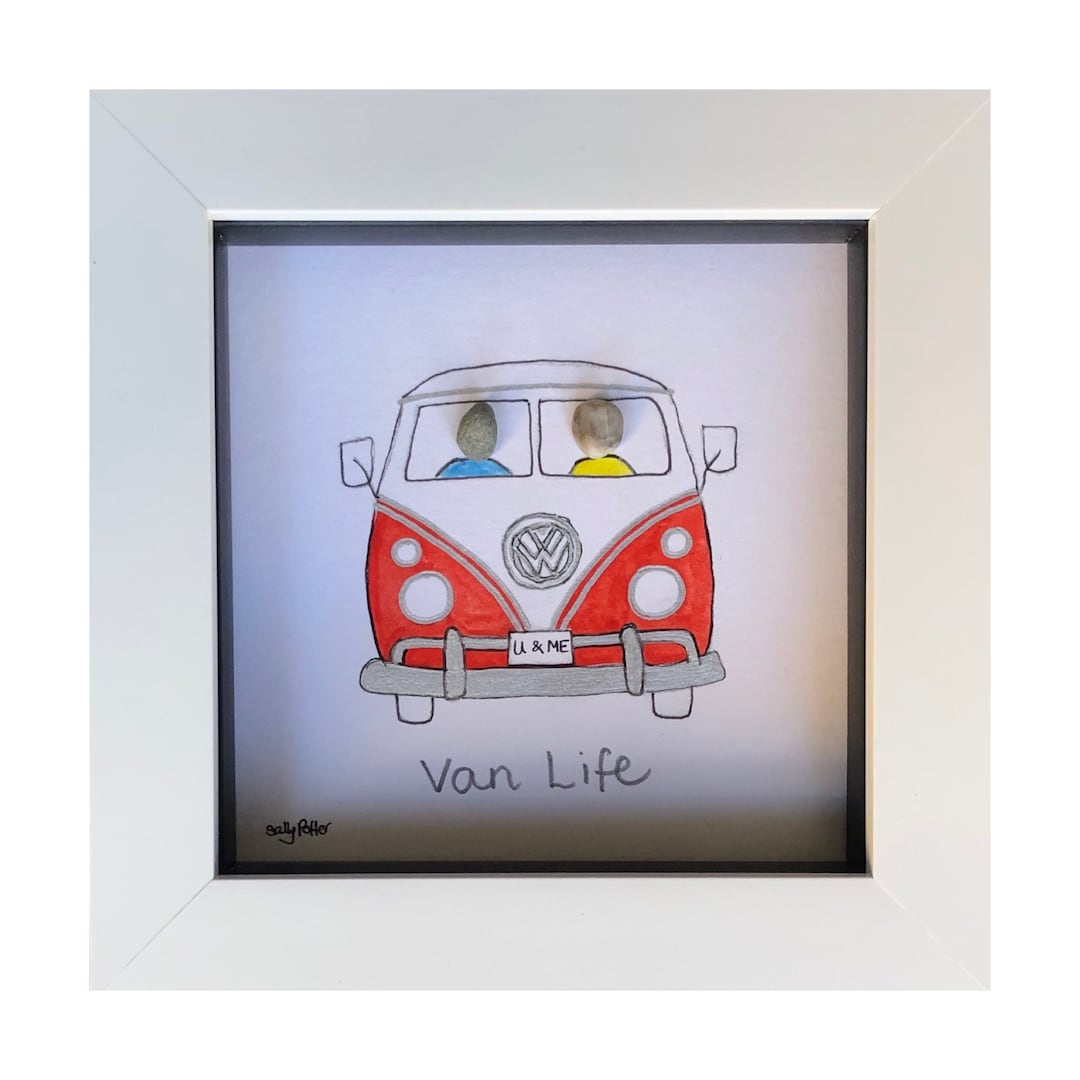 Camper Van Gift, Personalised Camper Van Picture, Van Life Adventure ...