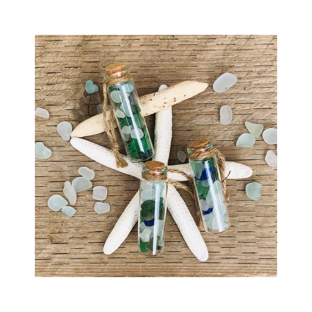 Bottle of Sea Glass, Beach Treasure, Sea Glass Jars, Sea Glass Bottle ...