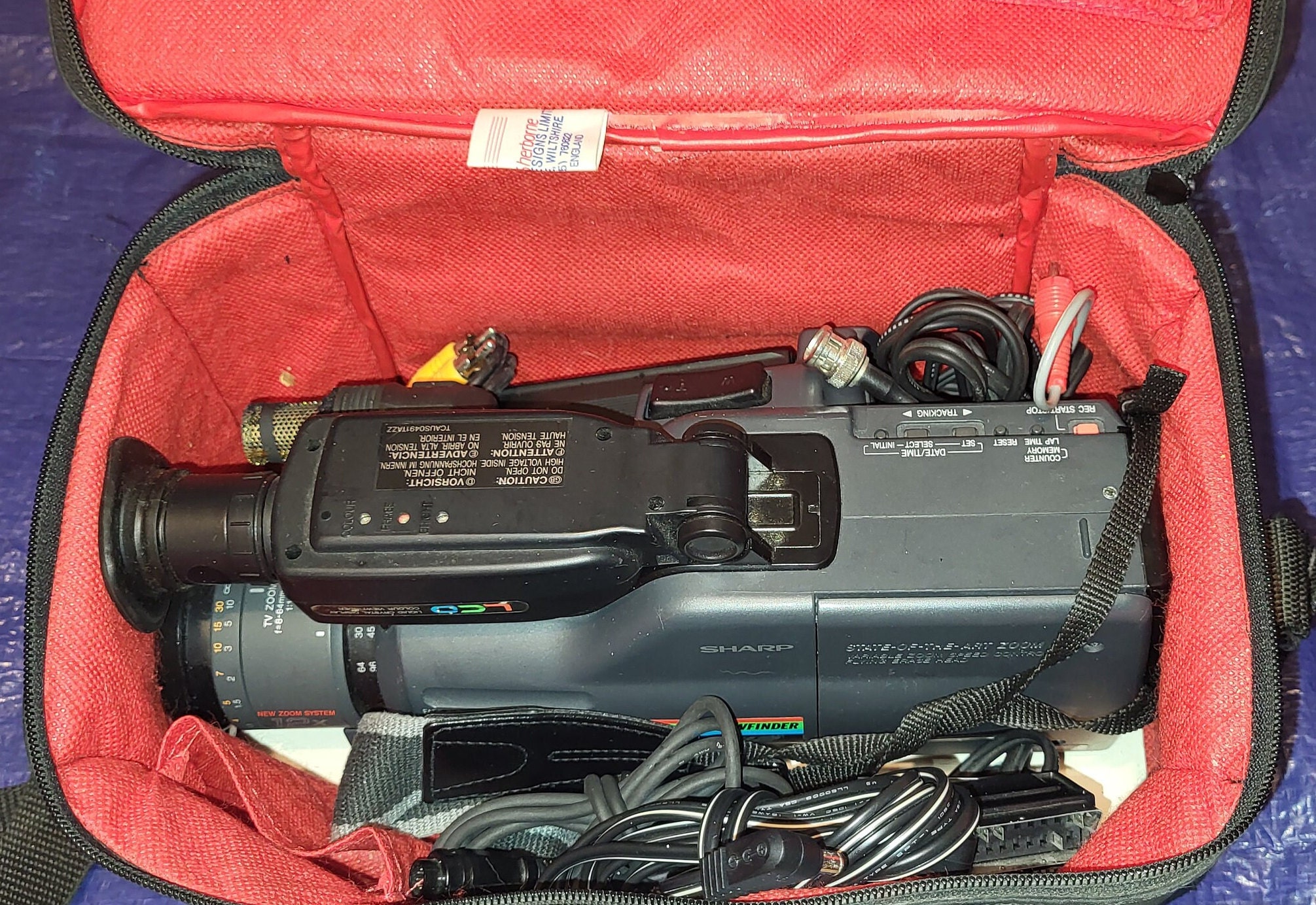 Vintage Sharp VHS-C HQ Camcorder With Colour Viewfinder Model - Etsy