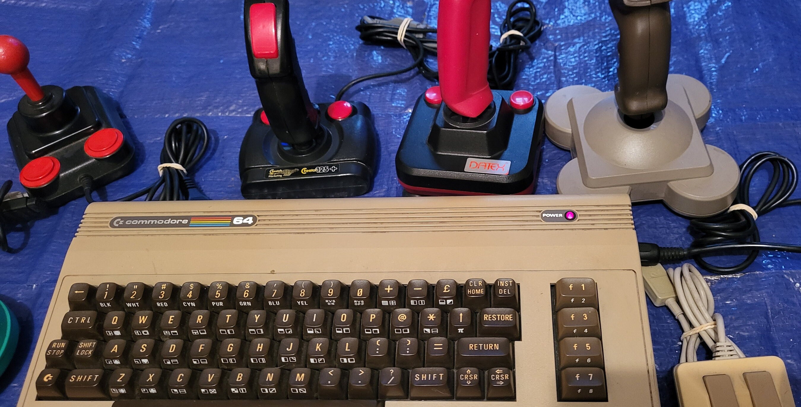 Commodore 64 Computer C64 Huge Bundle Working Games & Various Joysticks ...