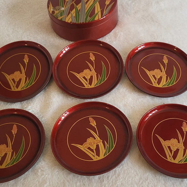 Lacquer Coasters - Etsy