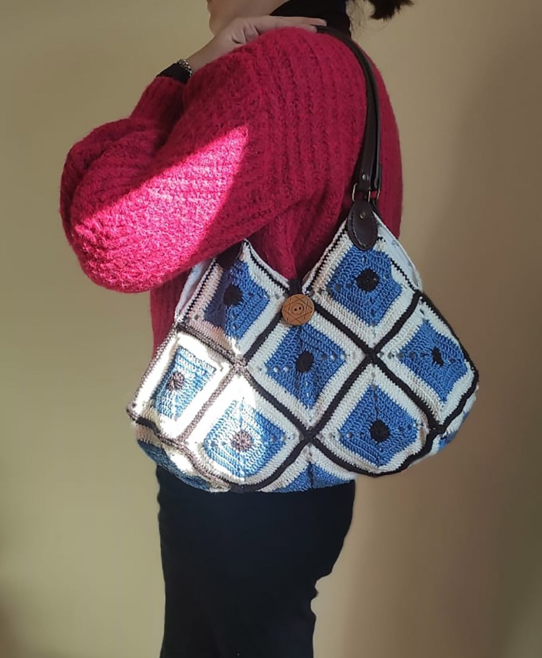 Completely Handmade Granny Bag With Inside Pockets - Etsy