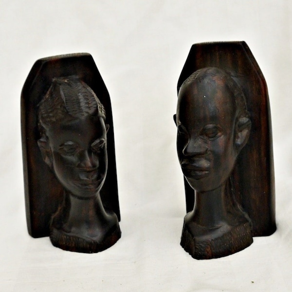 African Bookends - Etsy