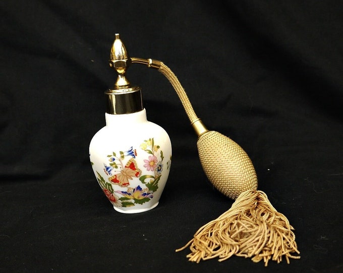 Vintage Perfume Bottle Atomiser Aynsley Bone China Perfume Bottle ...