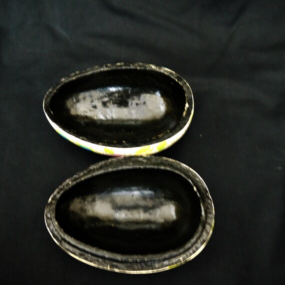 paper mache Kashmir egg jewellery box trinket box lar… - Gem