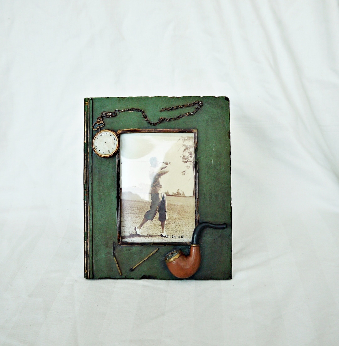 Golf Photo Frame Vintage Resin Picture Frame 3d Ornate Embossed Golf ...
