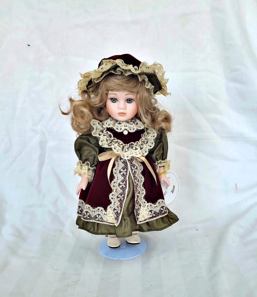 Vintage Porcelain Doll Art Doll Display Doll Vanity Decor Leonardo ...