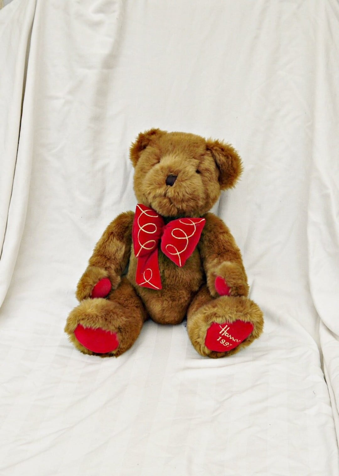 Very Large 50 Cm Harrods Bear 1997 Christmas Edition - Etsy