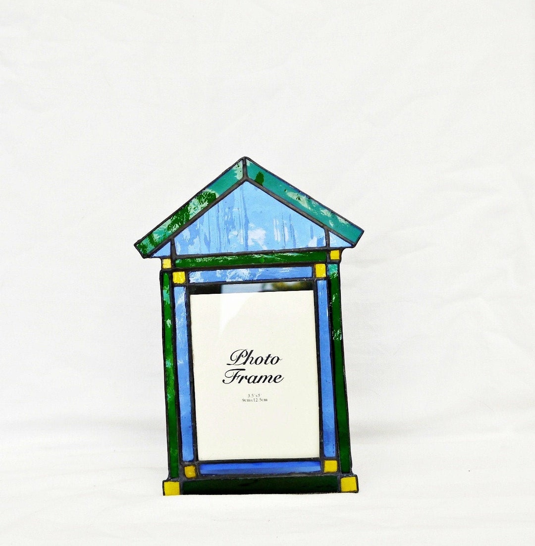 Stained Glass Photo Frame Vintage Picture Frame Ornate Stained Glass ...