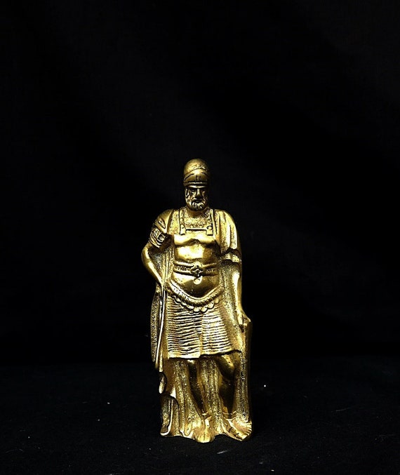 Vintage Solid Brass Knight Solid Brass Statue Knight in Armour - Etsy UK