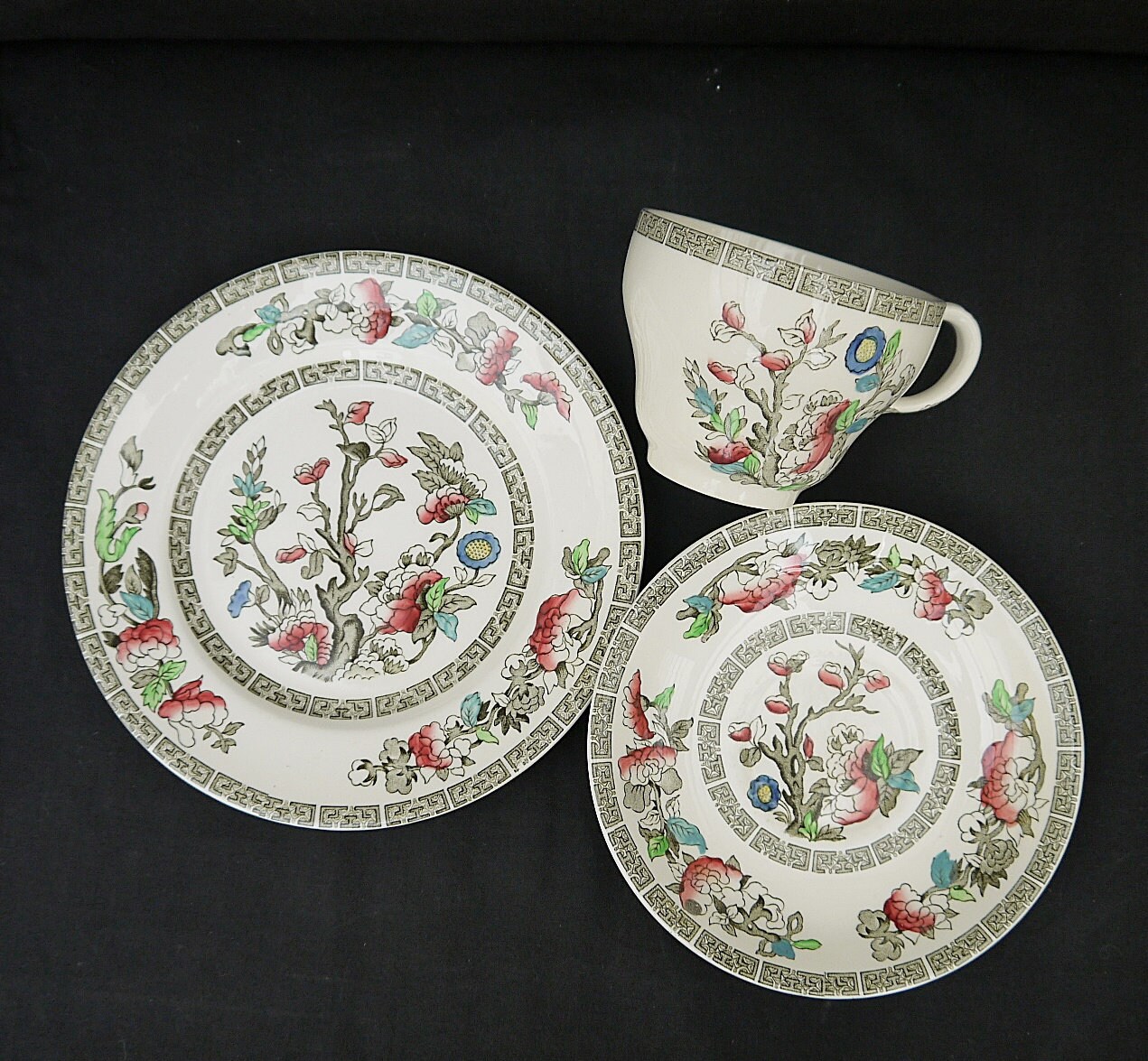 Vintage Indian Tree Johnson Bros England Hand Painted Trio Cup - Etsy