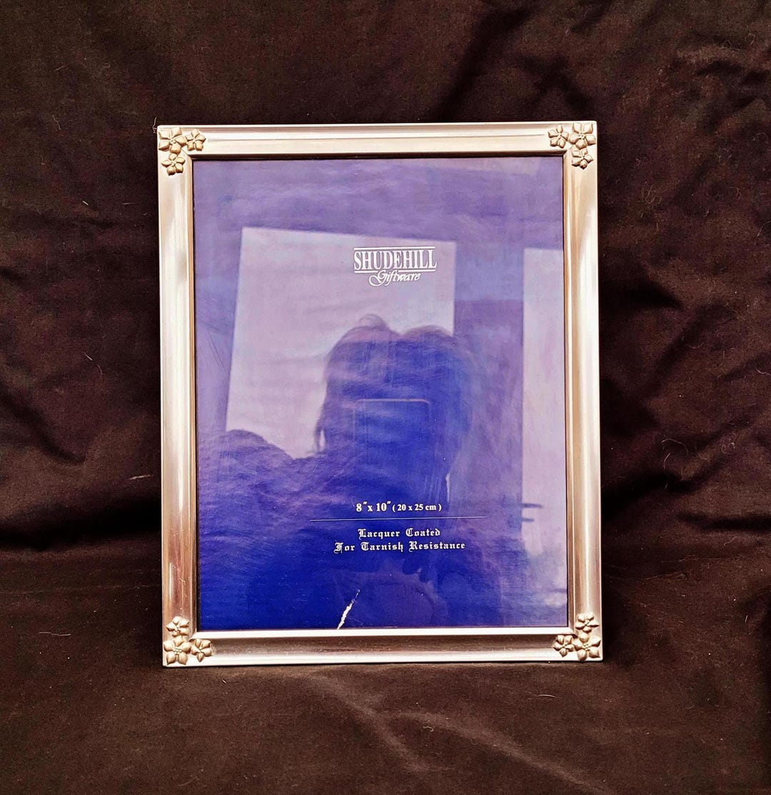 Very Large Silver Plate Picture Vintage Style Silver Metal Photo Frame ...