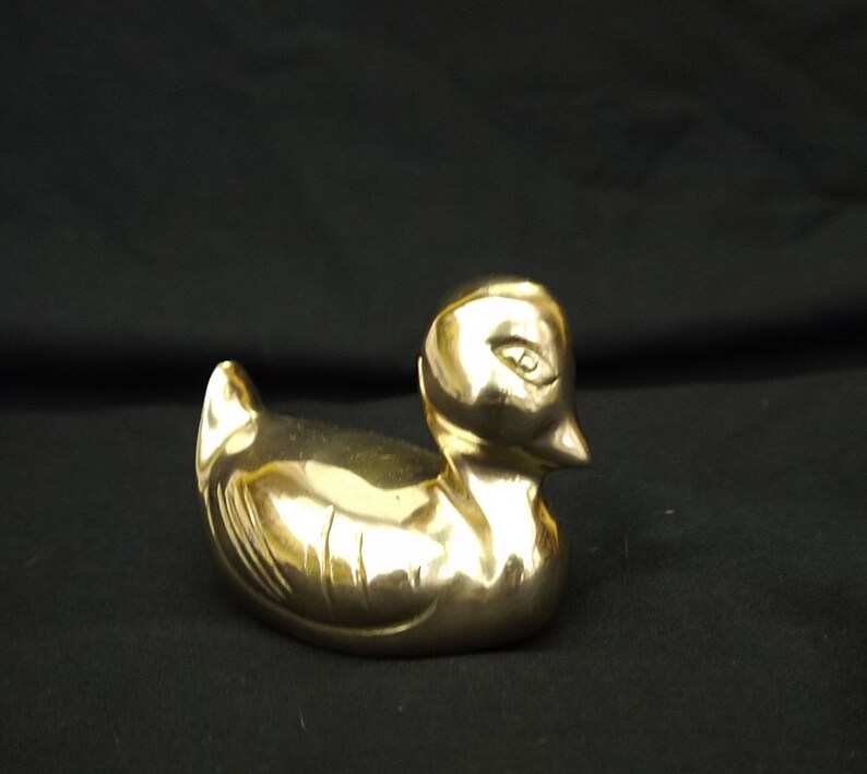 Brass Statue Duck Vintage Brass Figurine Duck Brass Bird - Etsy