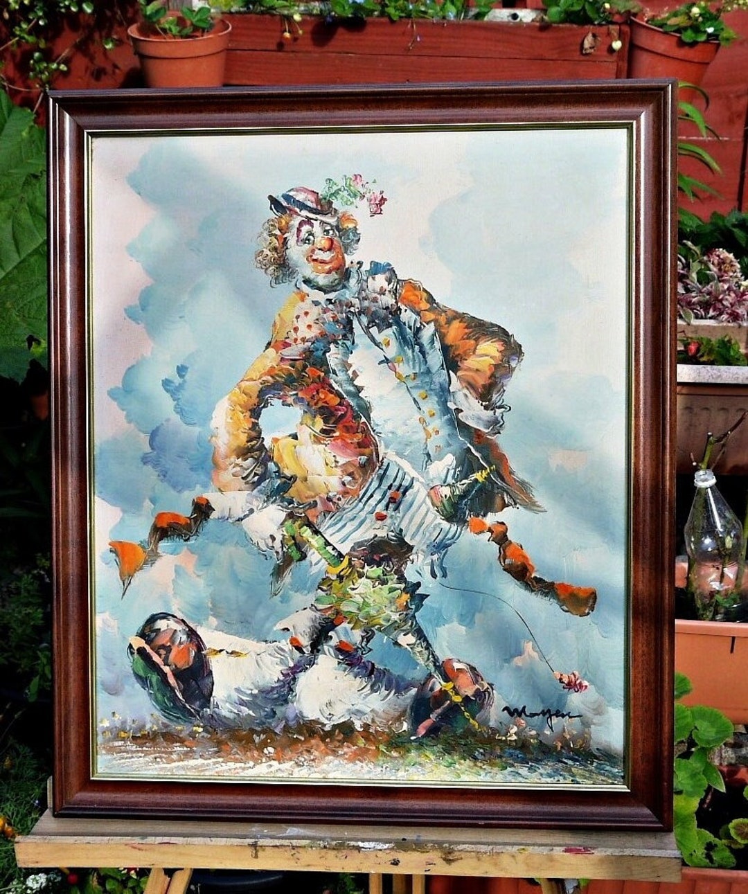 Brenda Polsky Morgan Oil on Canvas Vintage Original Oil Painting Signed ...