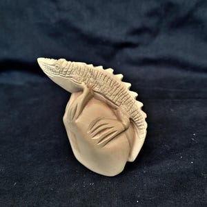 Carved Stone Figurine Chameleon Lizard Gecko Vintage Sculpture Lizard ...
