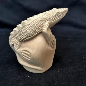 Carved Stone Figurine Chameleon Lizard Gecko Vintage Sculpture Lizard ...
