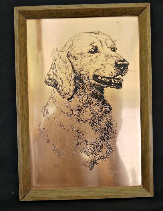 Copper Artwork Of Dogs