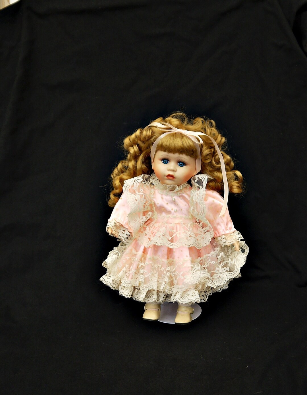 Vintage Large Porcelain Doll 31 Cm Collection Doll With Stand Doll ...