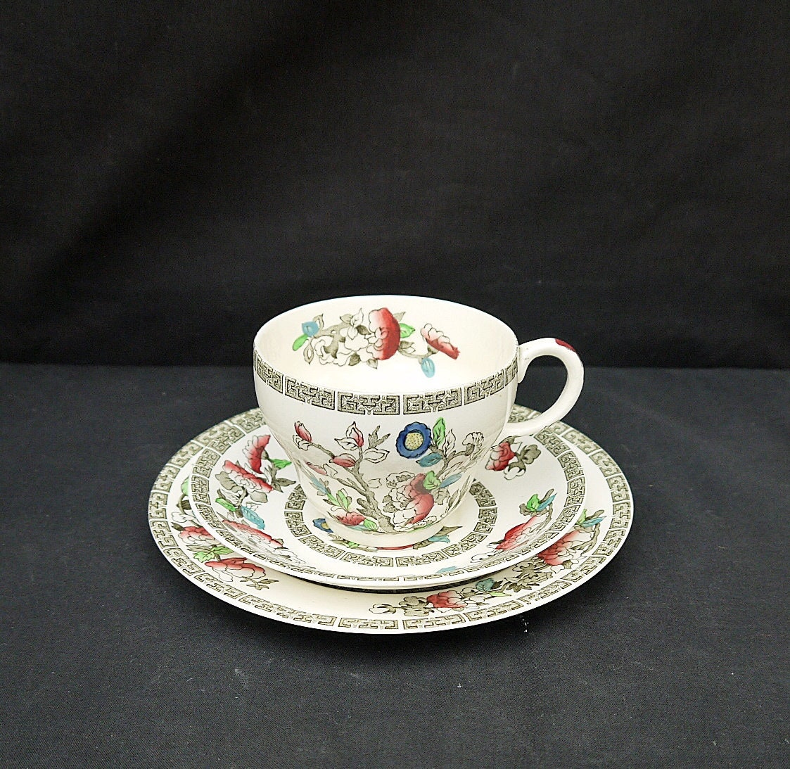 Vintage Indian Tree Johnson Bros England Hand Painted Trio Cup - Etsy