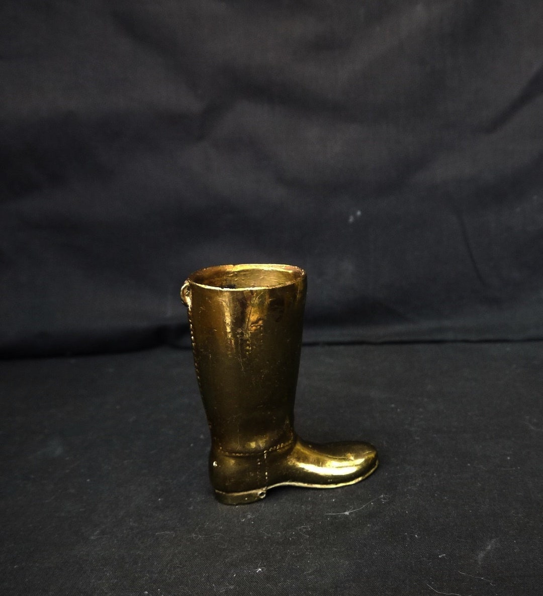 Gold Plated 24k Shoe Vintage Small Gold Shoe Small Vase Shaped - Etsy