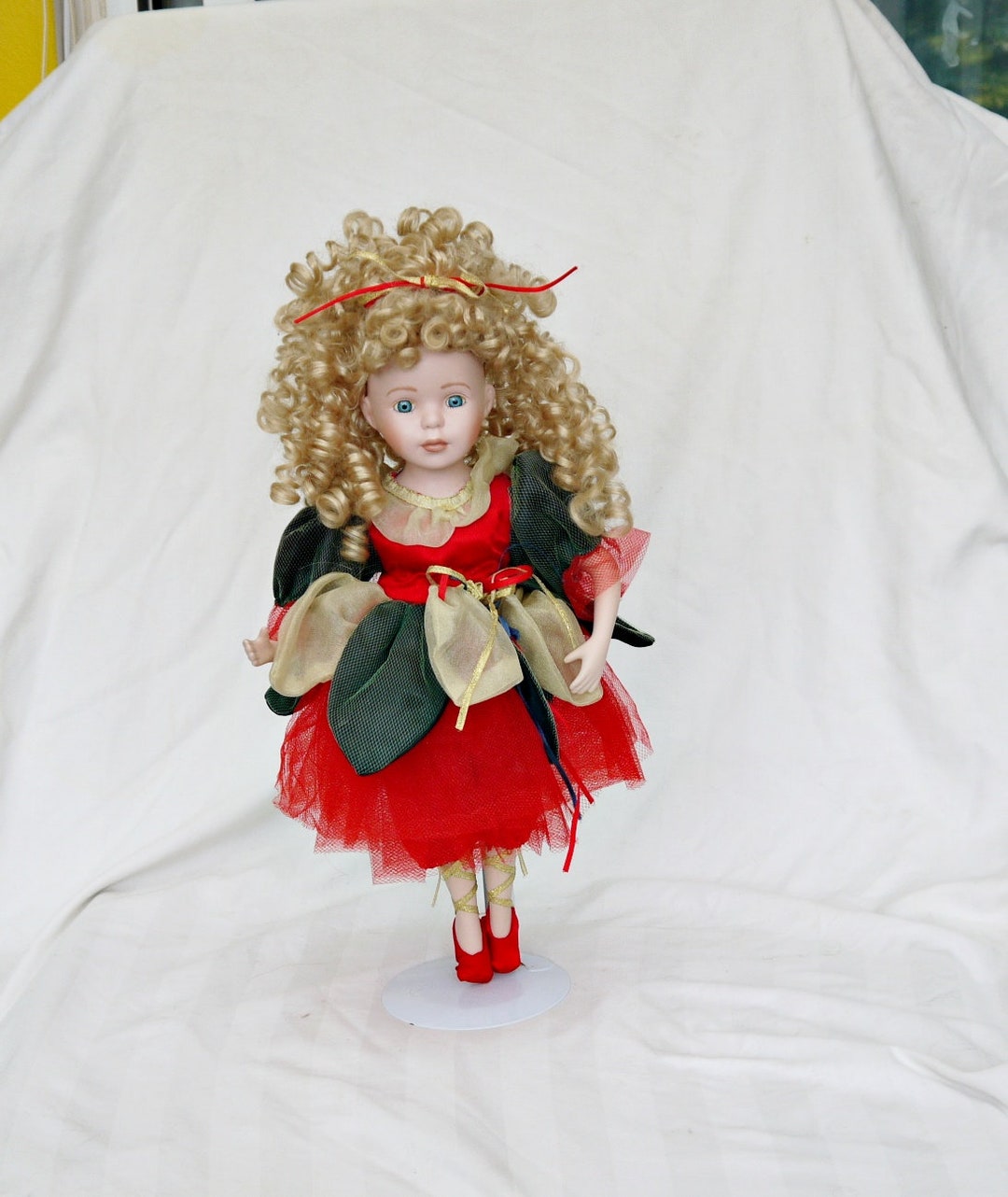 Vintage Large Porcelain Doll Ballerina Porcelain Doll Collectors ...