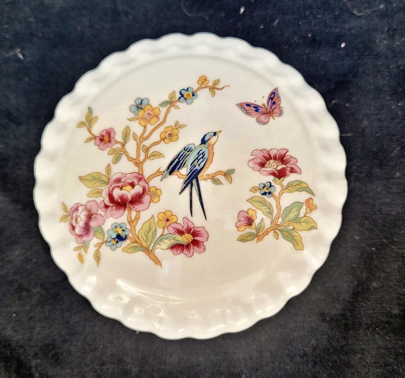 Vintage Congleton Bone China Trinket Box: Birds & Flowers - Etsy Australia
