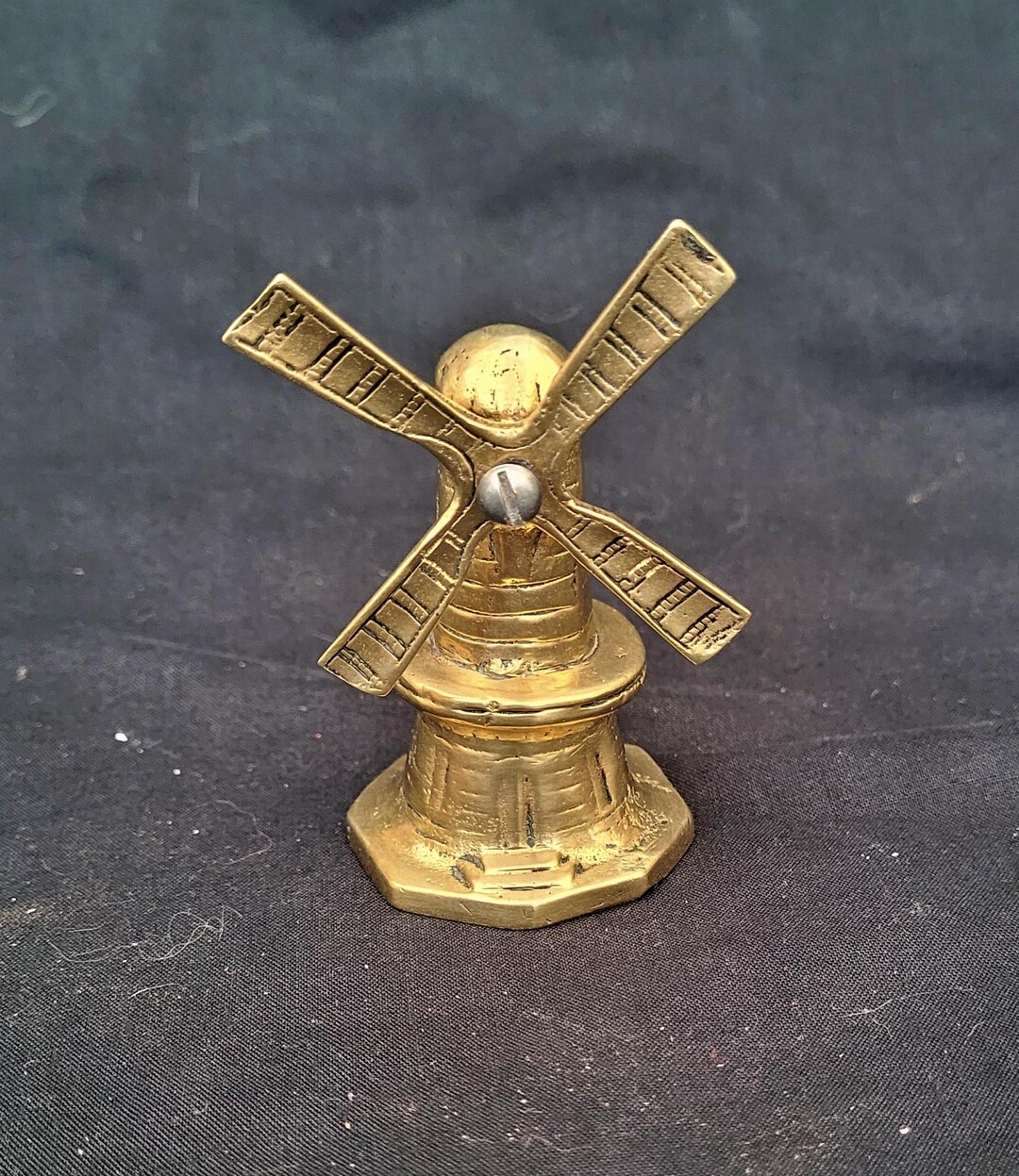 Solid Brass Windmill Vintage Mini Brass Statue Windmill It Turns Heavy ...