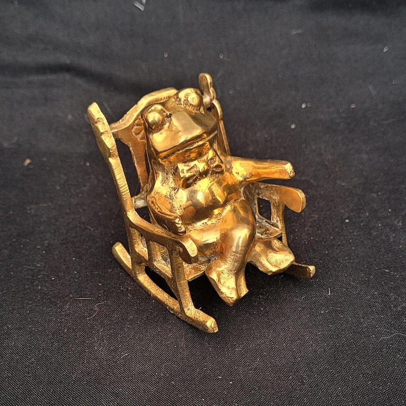 Brass Frog - Etsy