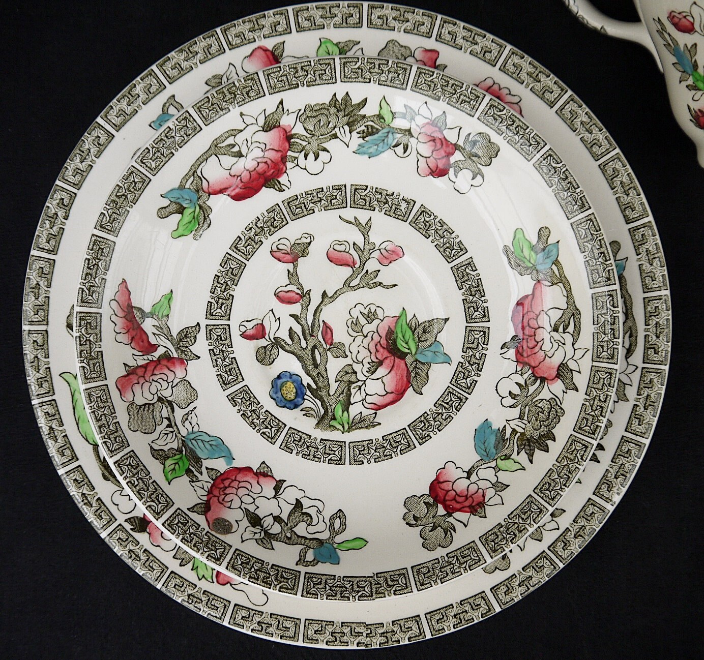 Vintage Indian Tree Johnson Bros England Hand Painted Trio Cup - Etsy