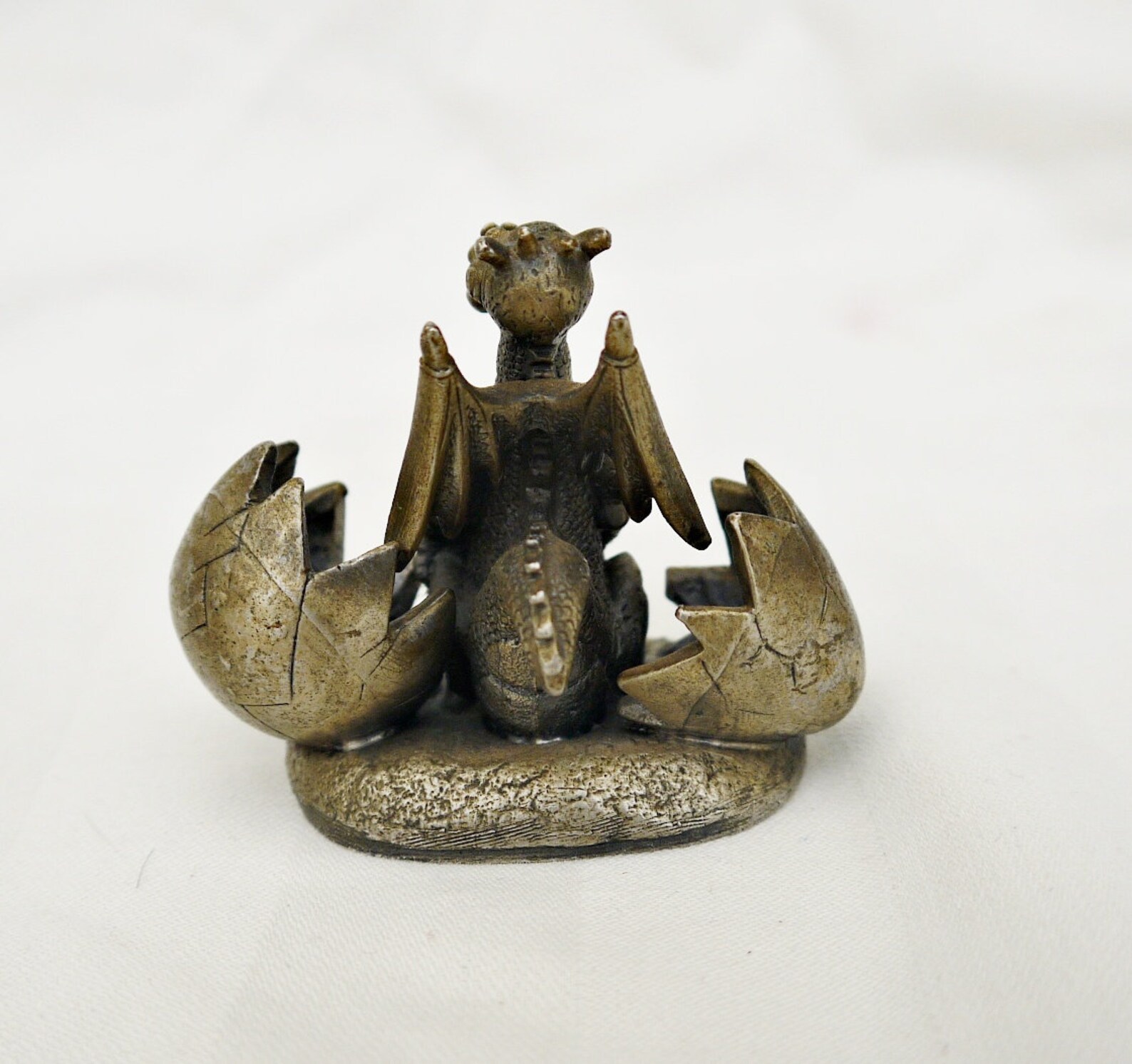 Myth and Magic Tudor Mint Pewter Dragon Statue With Swarovski - Etsy