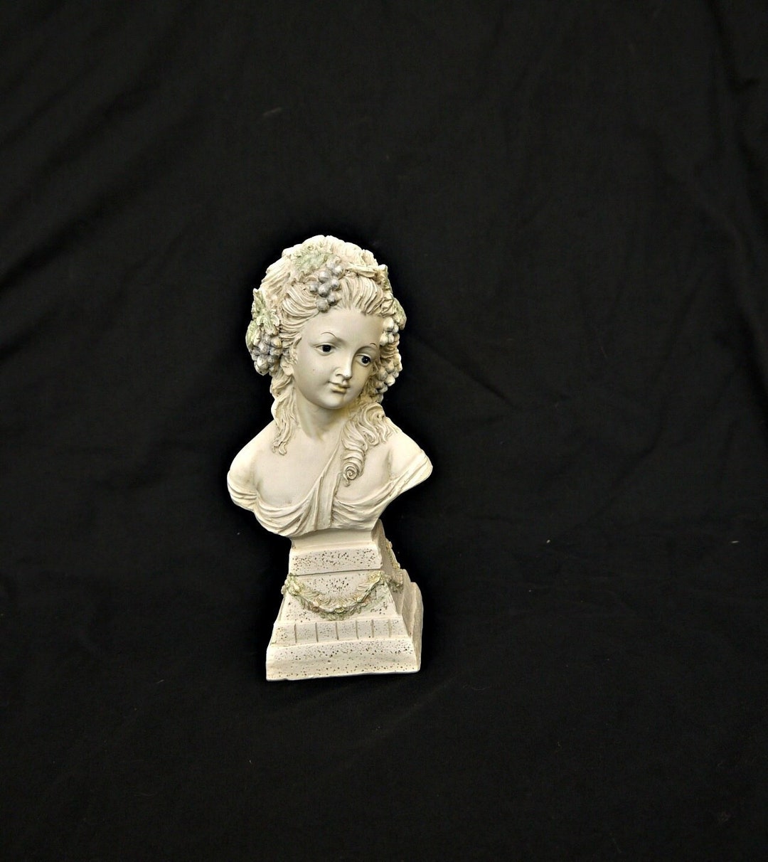 Lady Bust Resin on the Pedestal Vintage Bust Lady Statue French ...