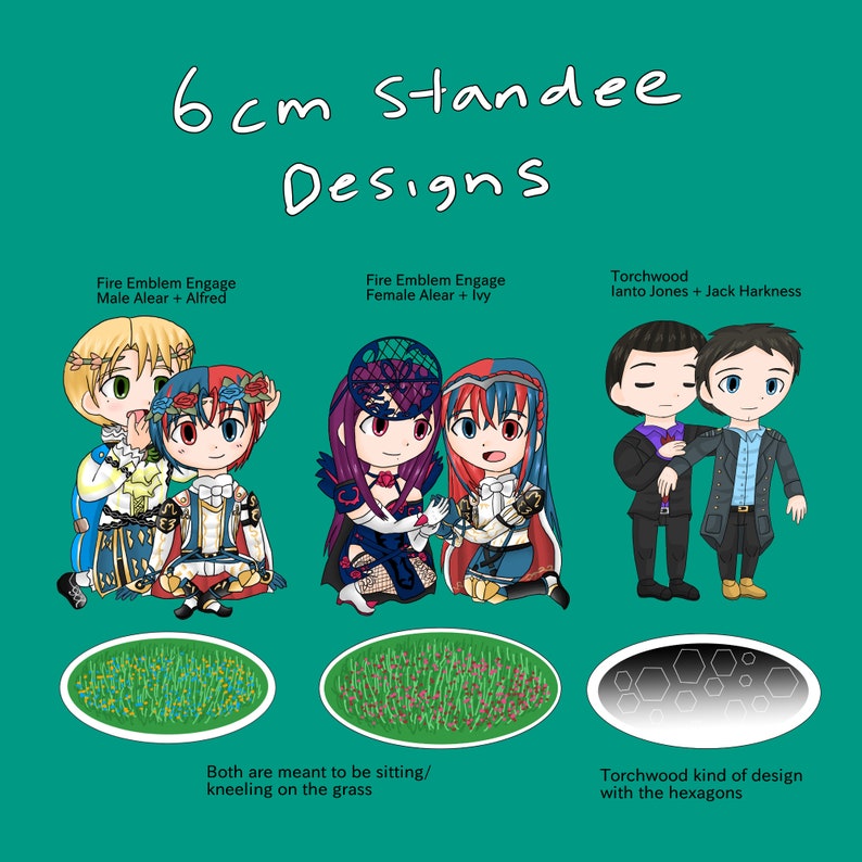 Fire Emblem Engage: Female Alear and Ivy Mini Standee - Etsy