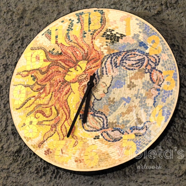Mosaic Wall Clocks - Etsy