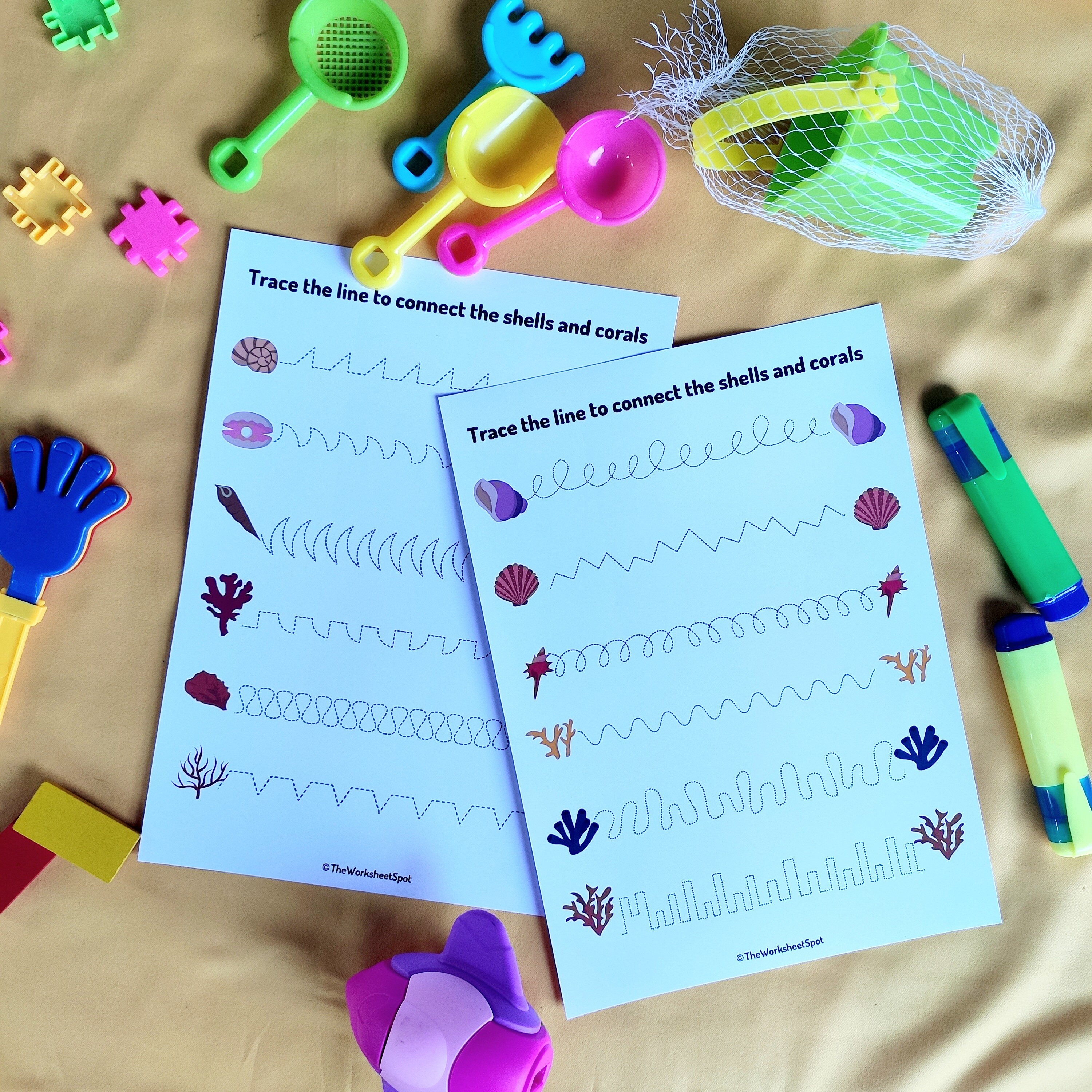 Tracing-shells-digital Download Matching Activity Matching Game Pen ...